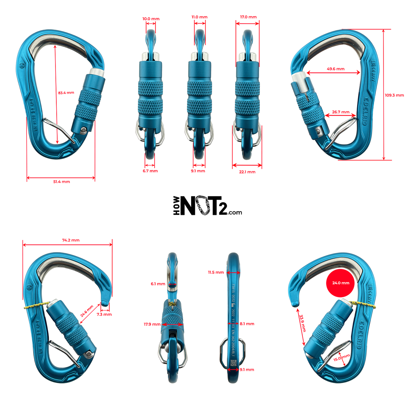 Edelrid HMS Bulletproof Triple FG Carabiner